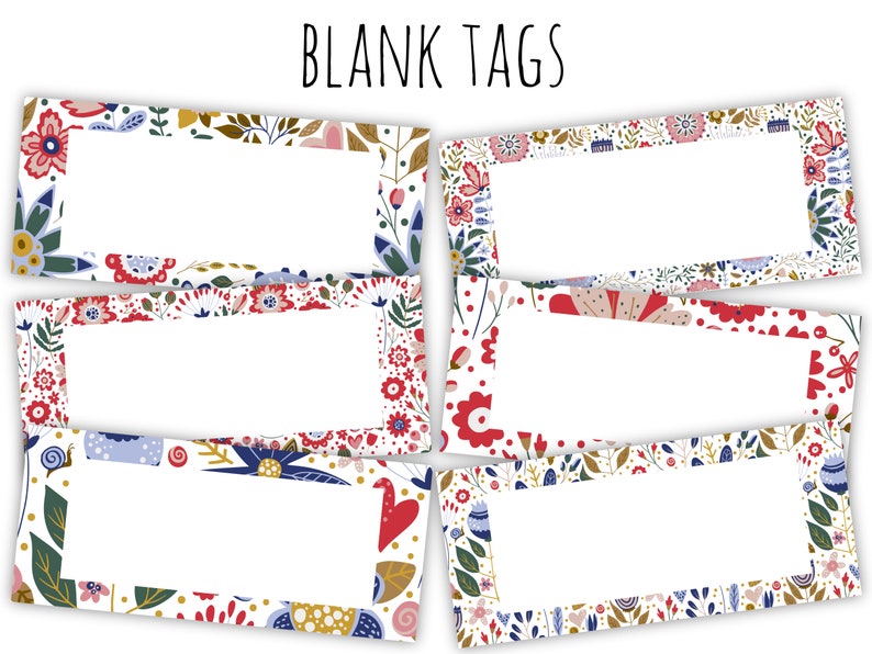 Classroom Name Tags Template Flowers | Editable | Printable ...
