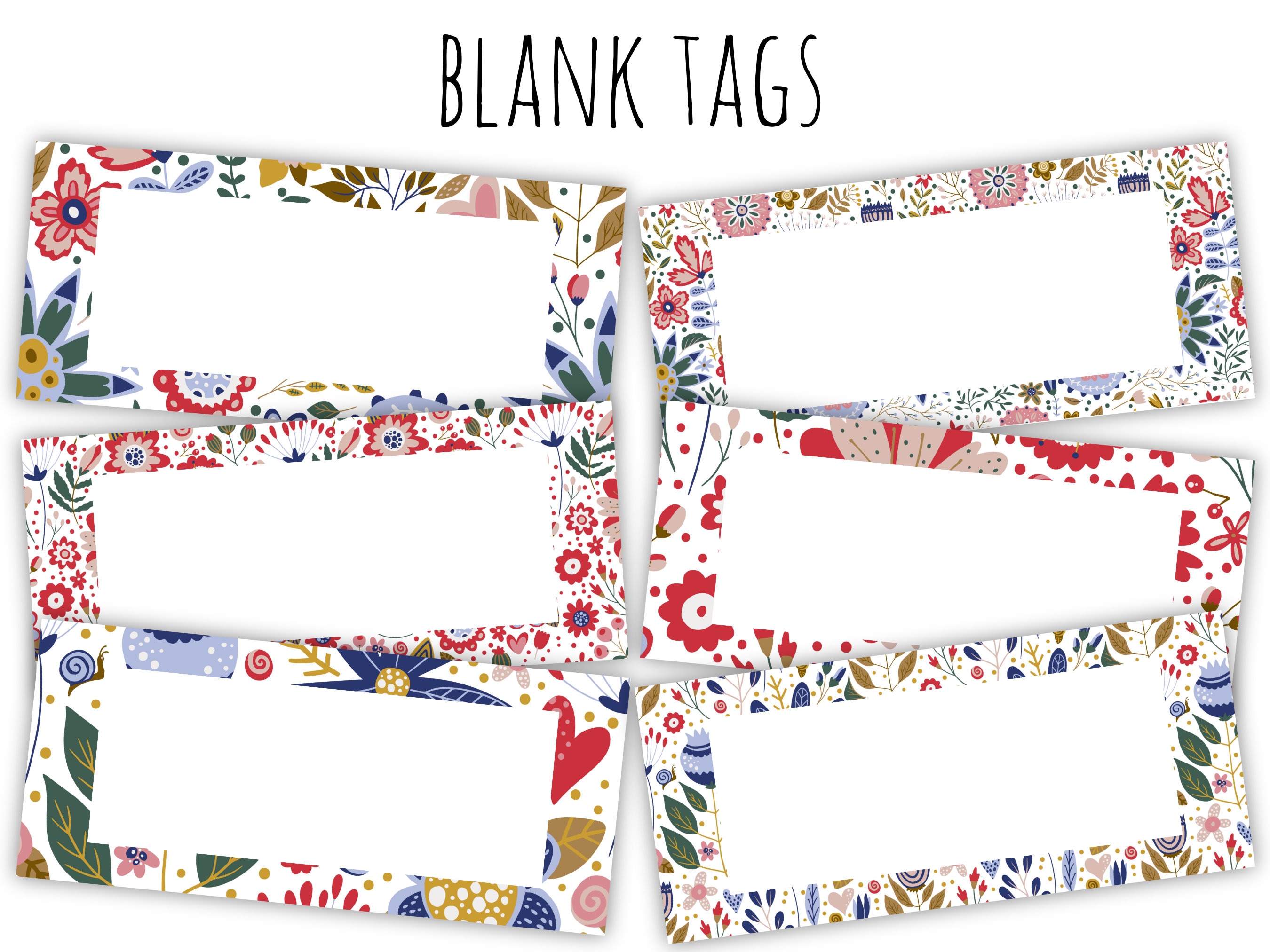 Classroom Name Tags Template Flowers | Editable | Printable ...