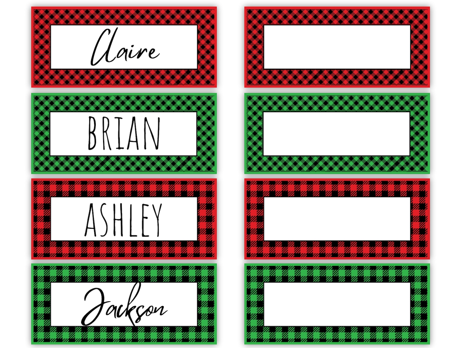 Christmas Name Tags Template Classroom Editable | Printable | Classroom ...