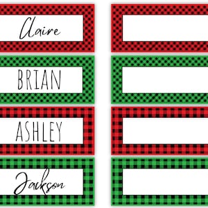 Christmas Name Tags Template Classroom Editable | Printable | Classroom ...