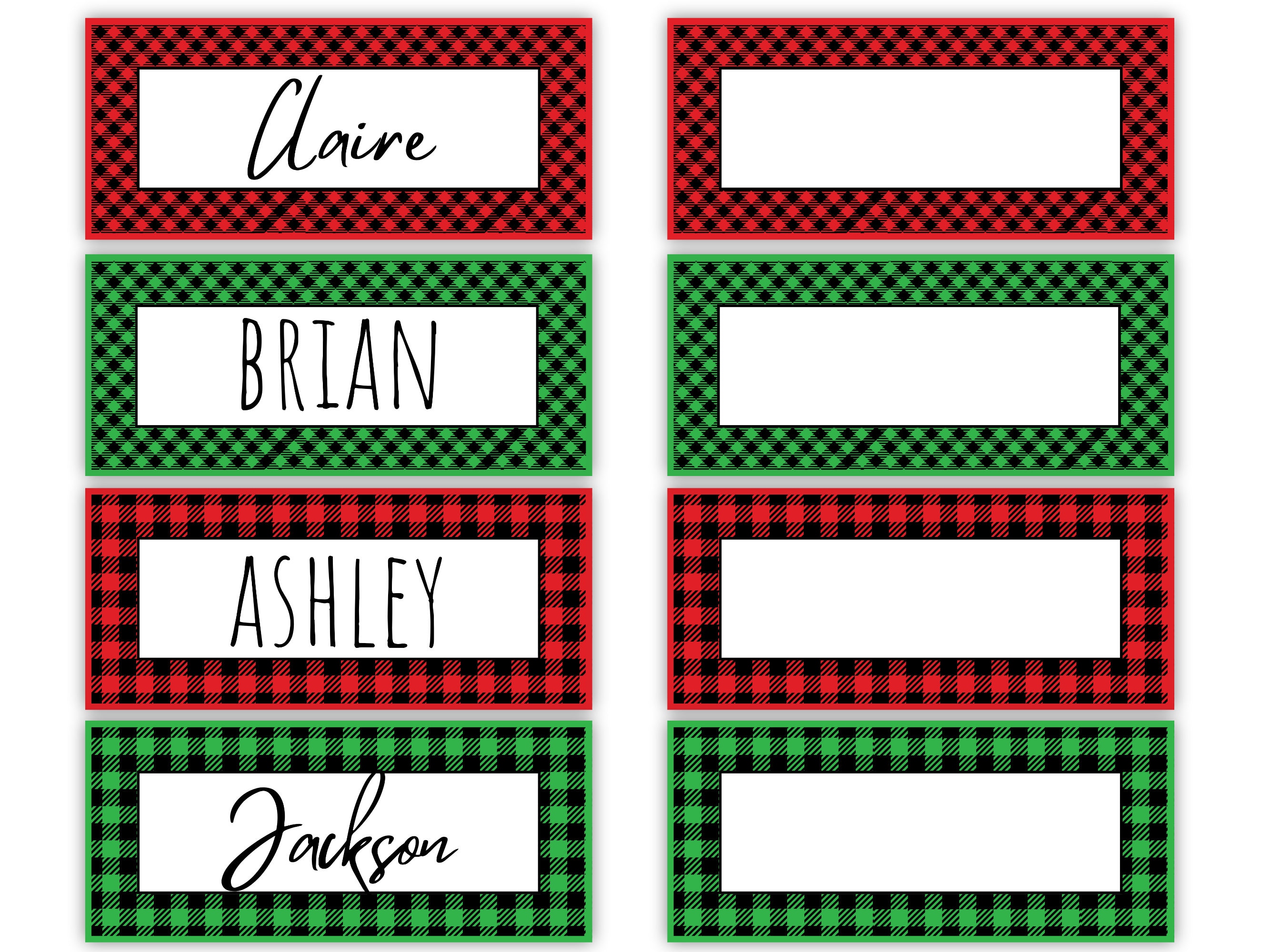 Christmas Name Tags Template Classroom Editable | Printable | Classroom ...