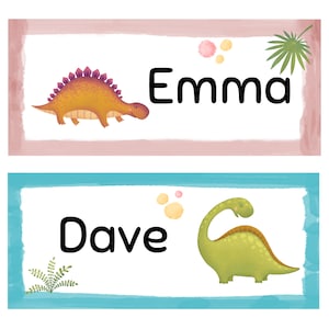Classroom Name Tags Template Dinosaur | Editable | Printable ...