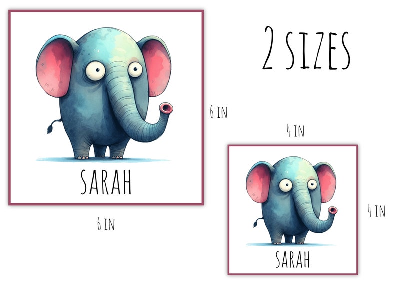 Funny Animals Name Tags Template Classroom Editable | Printable ...