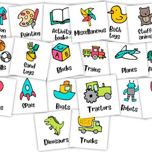 Toy Storage Labels Editable | Printable | Toys Organizer | Toy Trofast ...