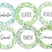 Classroom Name Tags Template Greenery Botanical Leafy Editable ...
