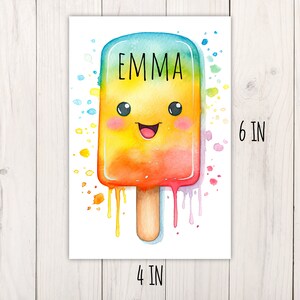Classroom Name Tags Template Popsicles | Editable | Printable ...