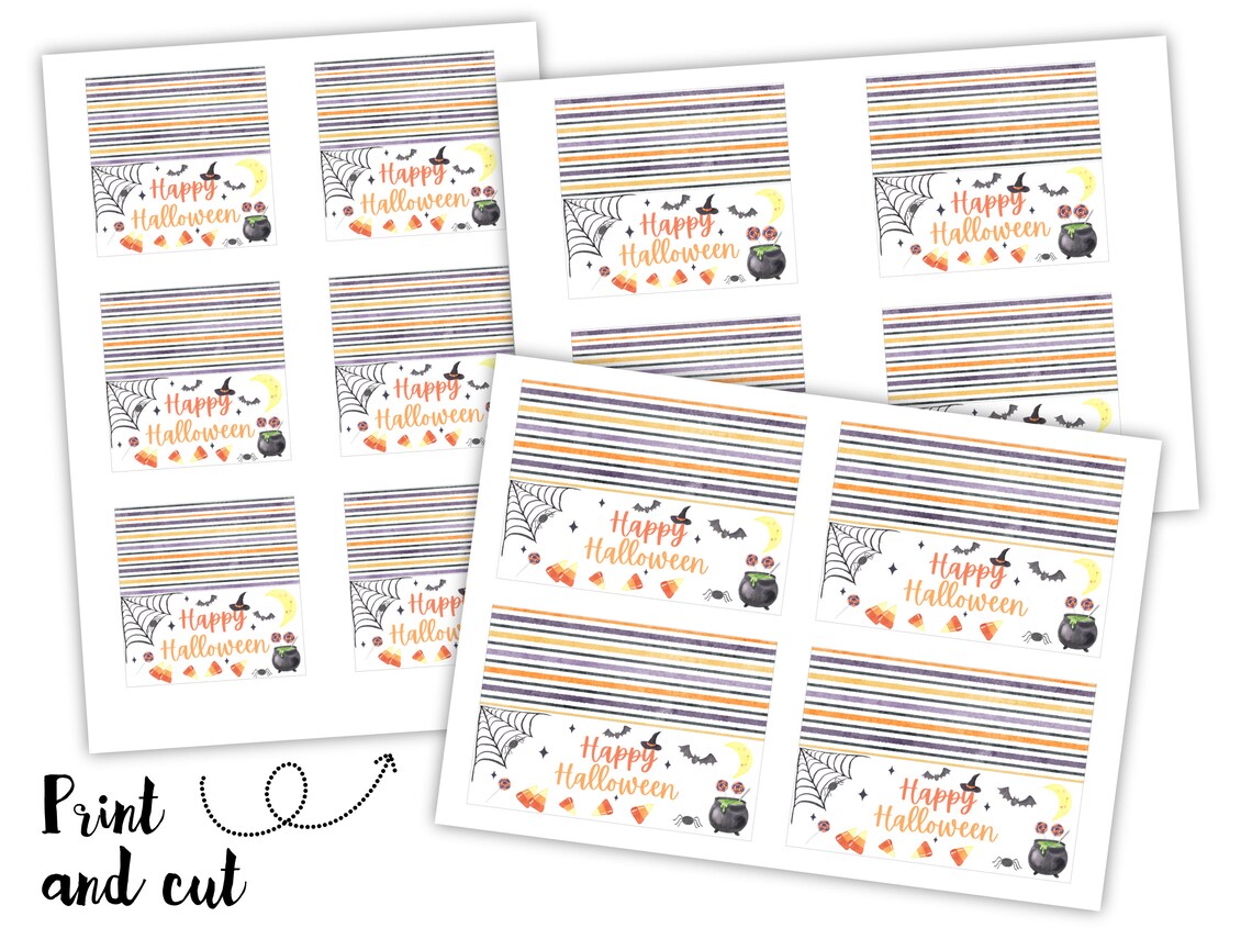 Halloween Treat Bag Topper | Printable | Cookie Bag Topper | Halloween ...