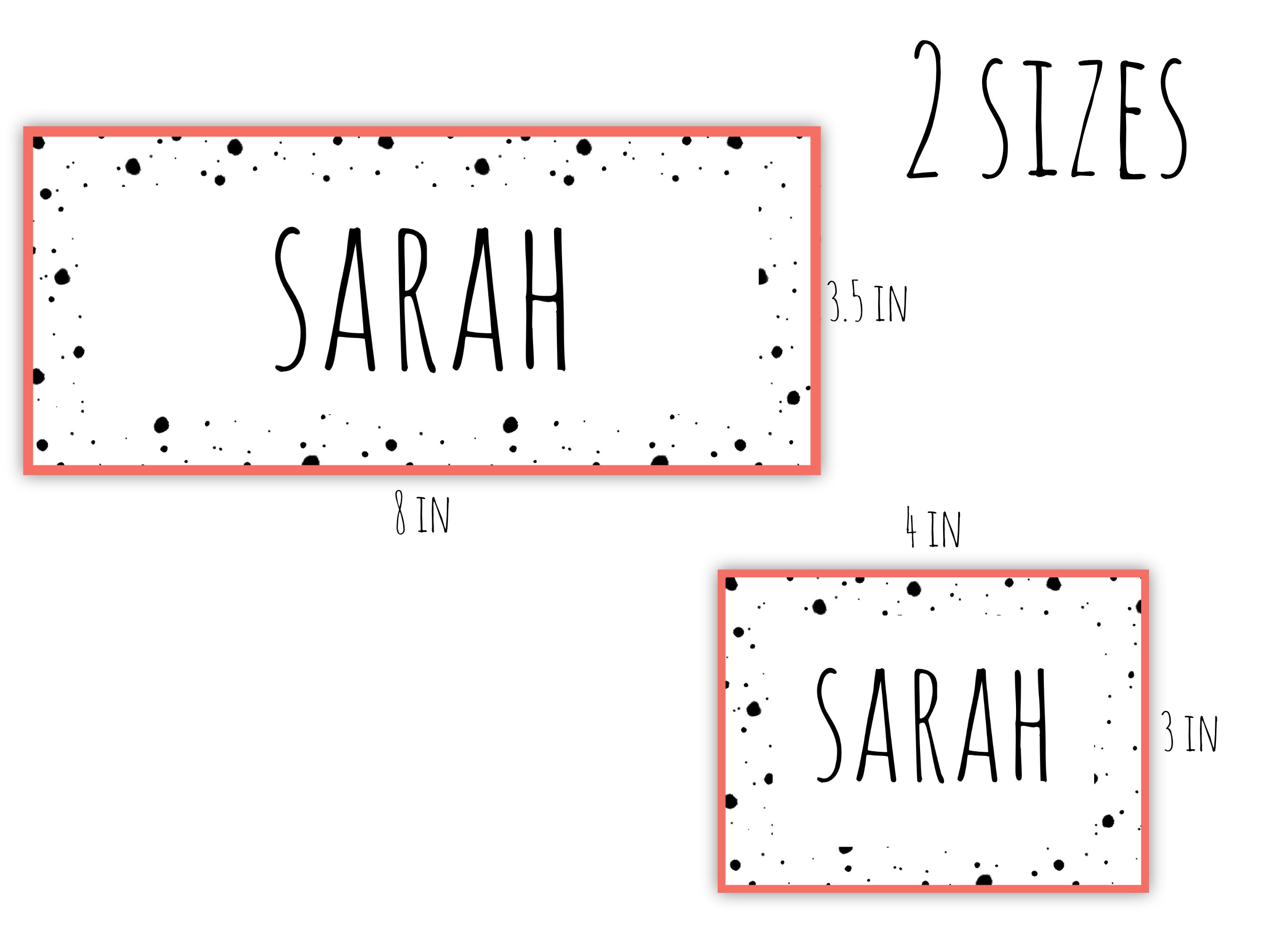 Classroom Name Tags Template Pastel Dots Editable | Printable ...