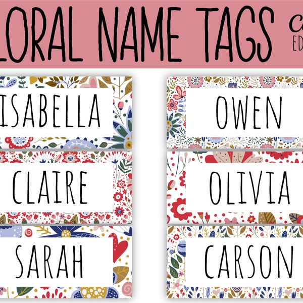 Custom Name Tags - Etsy