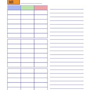 ADHD Planner for Kids | Printable PDF | Instant Download | School Daily ...