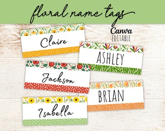 Classroom Name Tags Template Pastel Editable | Printable | Elementary ...