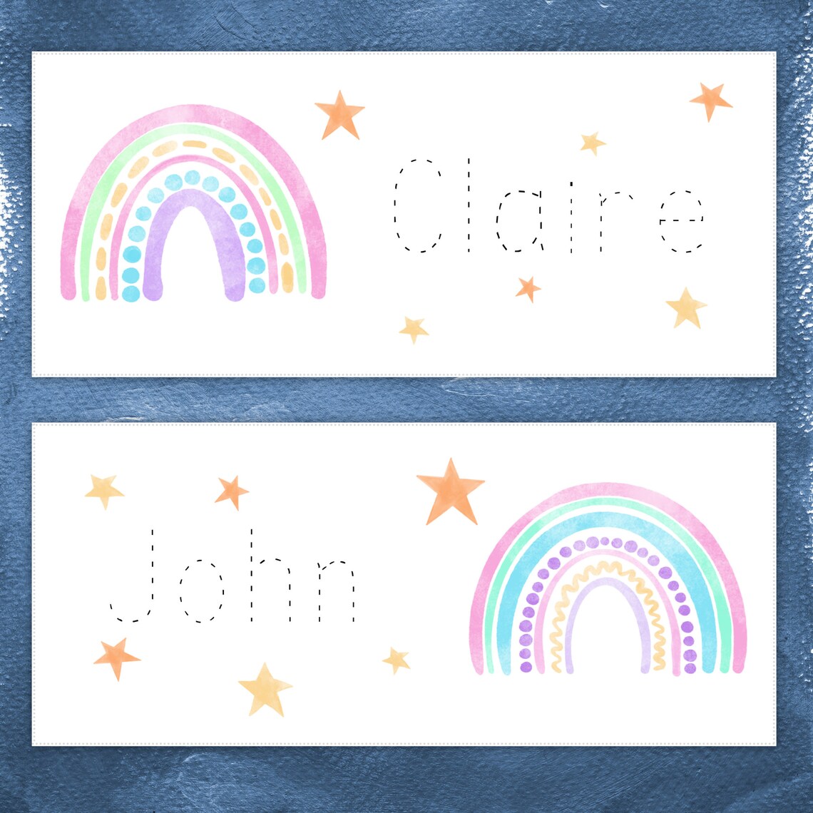 Classroom Name Tags Template Rainbow | Editable | Printable | Classroom ...
