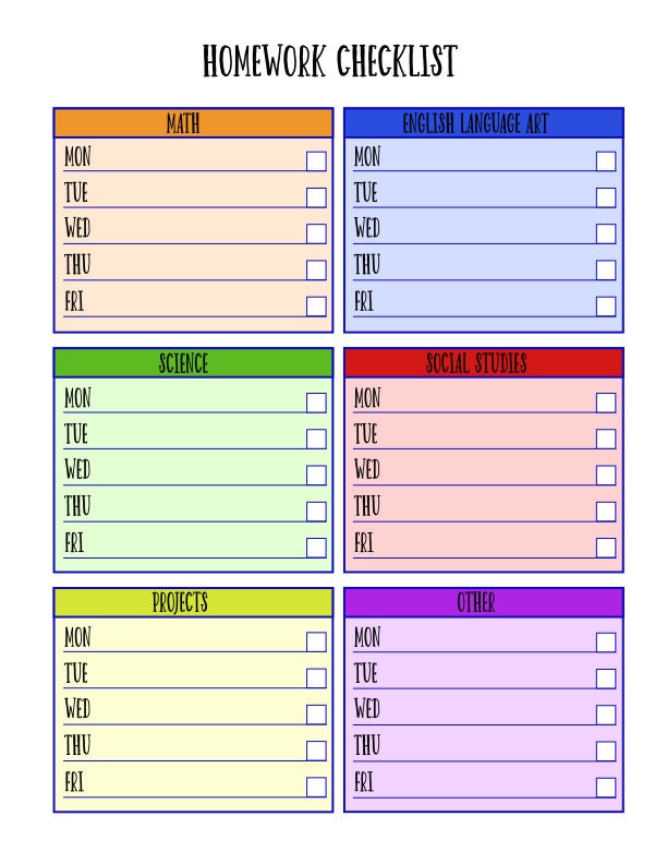 ADHD Planner for Kids | Printable PDF | Instant Download | School Daily ...