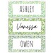 Classroom Name Tags Template Greenery Botanical Leafy Editable ...