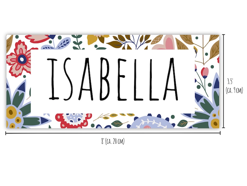 Classroom Name Tags Template Flowers | Editable | Printable ...