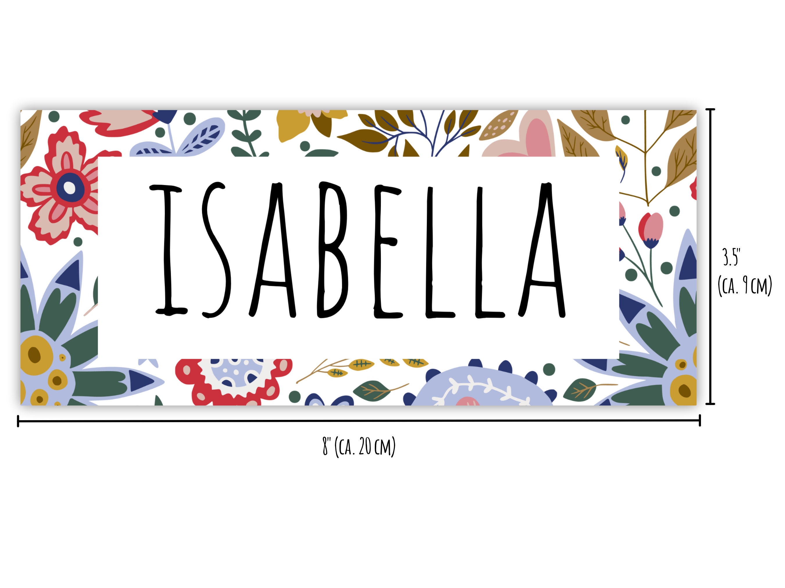 Classroom Name Tags Template Flowers | Editable | Printable ...