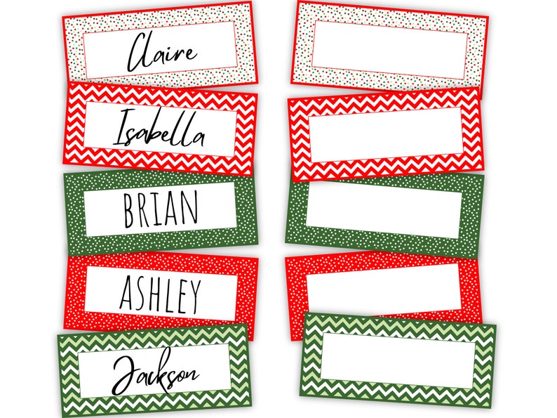 Christmas Name Tags Template Classroom Editable | Printable | Classroom ...