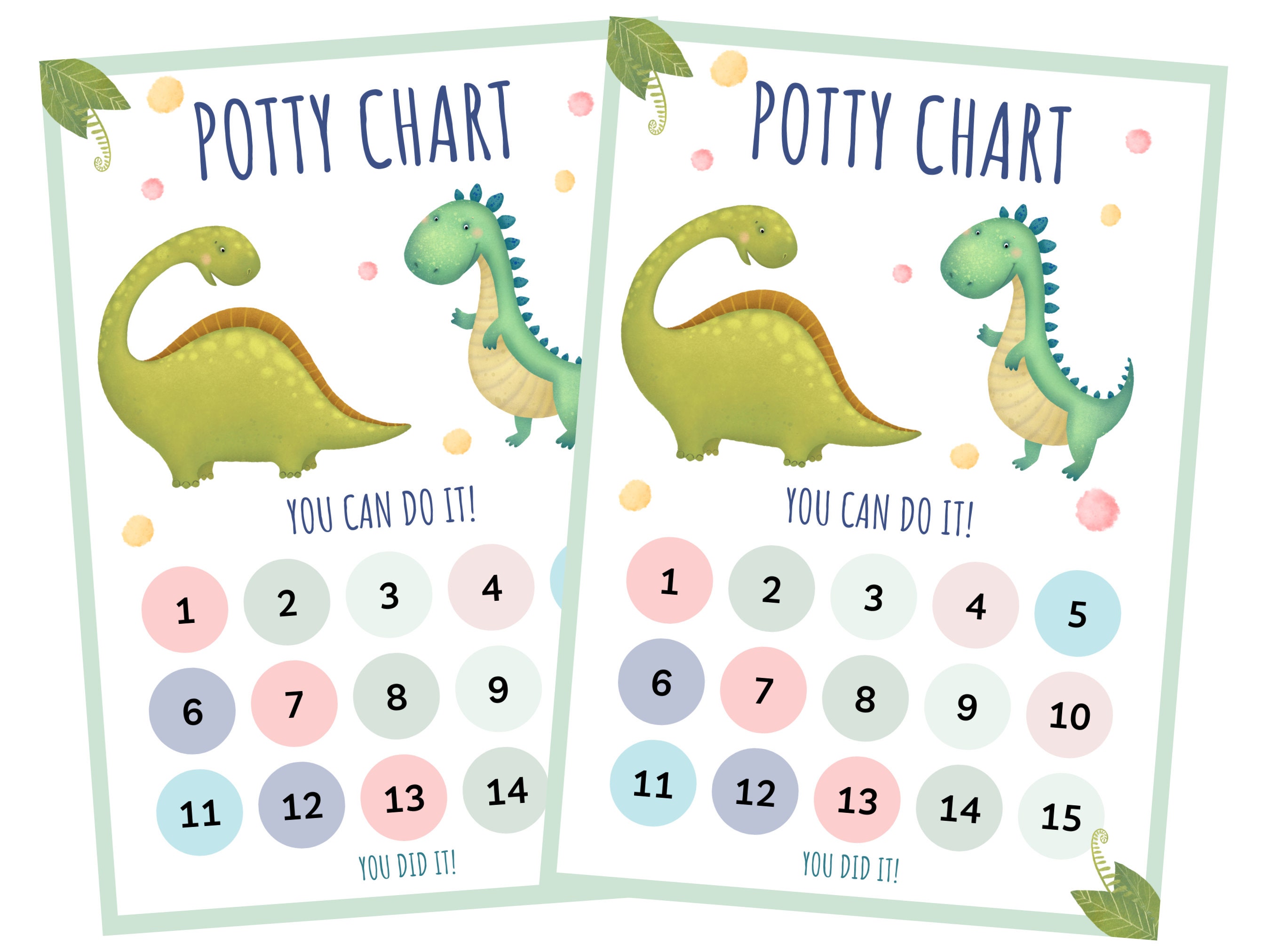 Potty Chart Dinosaurs Printable | Potty Training Chart | Reward Chart ...
