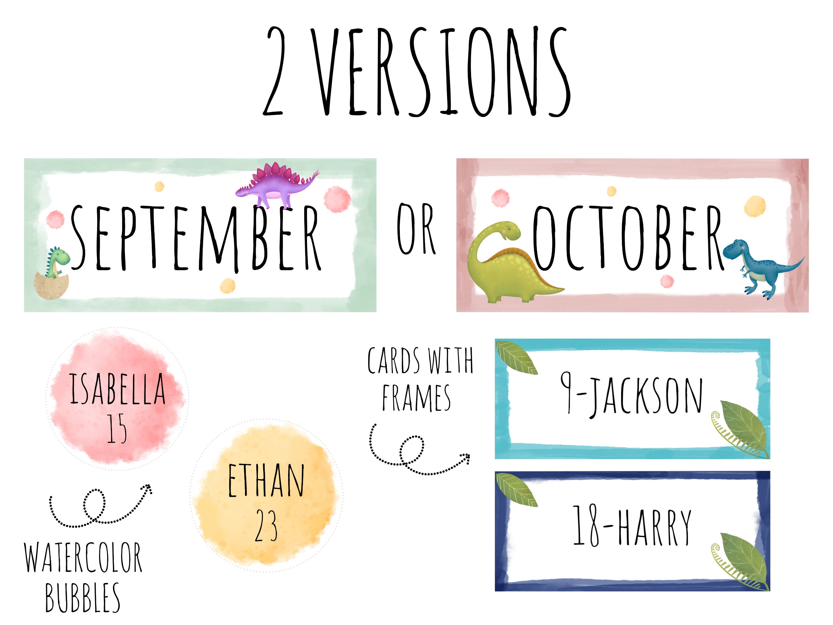 Class Birthday Display Dinosaurs | Editable | Printable | Classroom ...