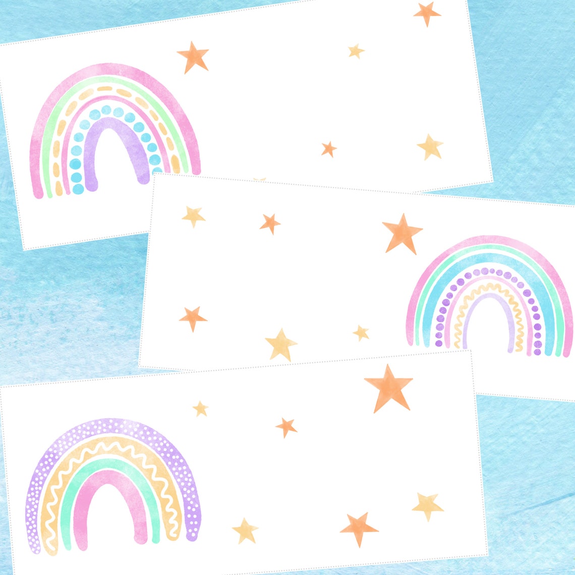 Classroom Name Tags Template Rainbow Editable Printable - Etsy