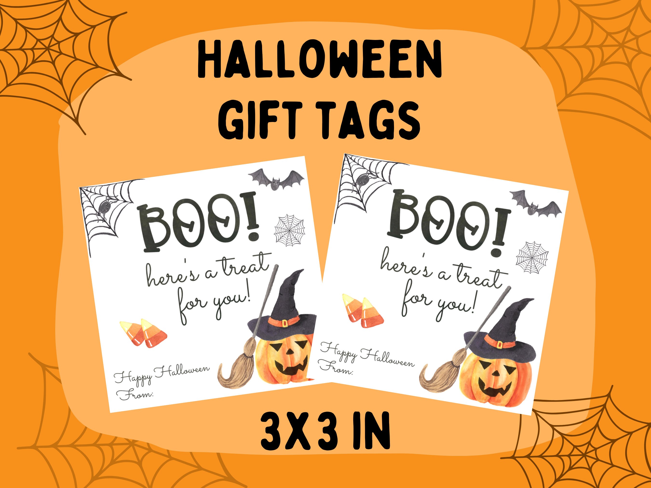 Halloween Treat Tags | Favor Tags | Printable | Cookie Tags | Halloween ...