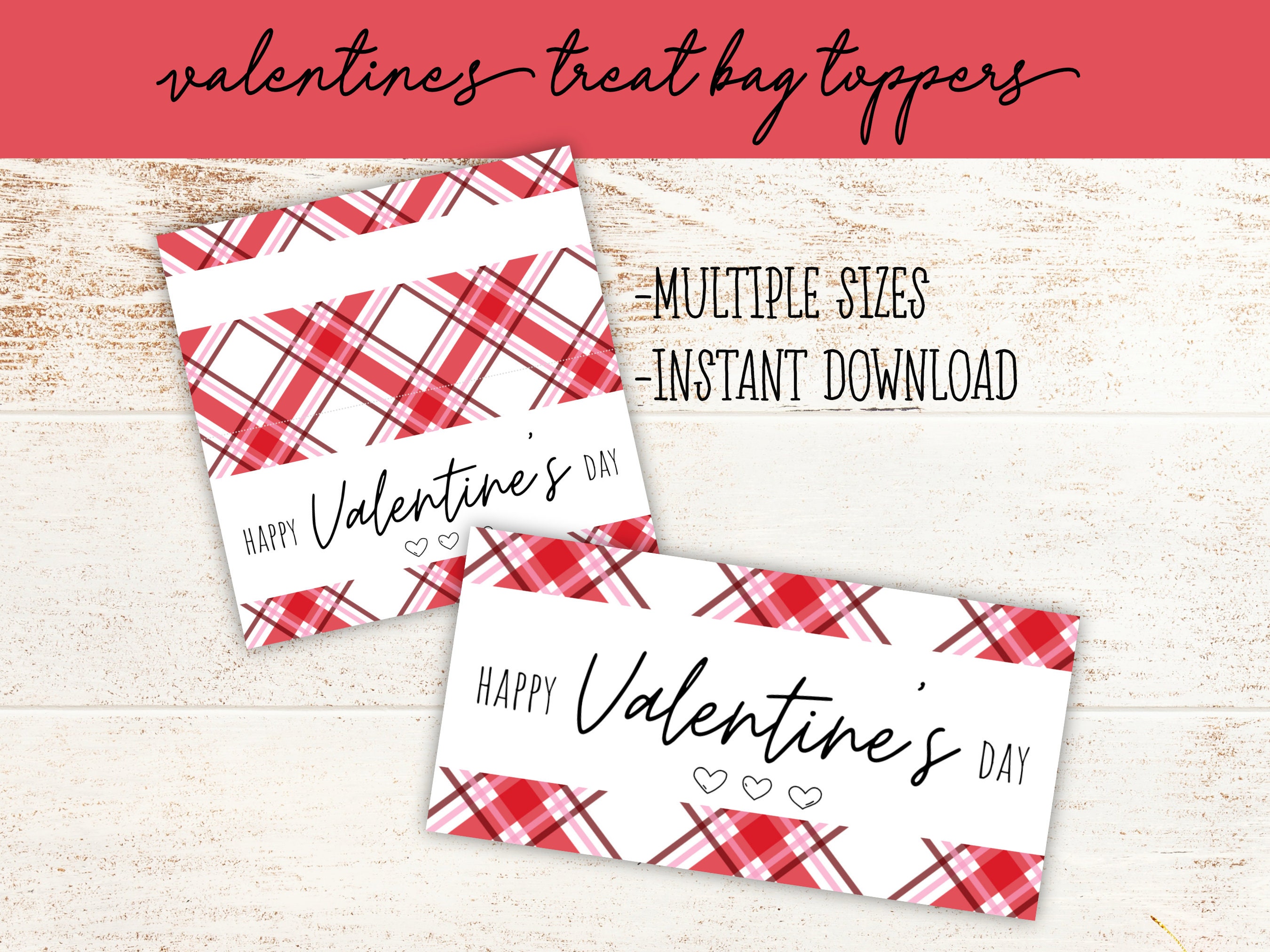 Valentine's Treat Bag Topper | Printable Cookie Candy Bag Topper School ...