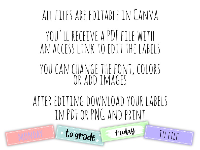 Teacher Rolling Cart Labels Editable Printable 10 Drawer - Etsy