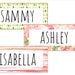 Classroom Name Tags Template Watercolor Editable | Printable ...