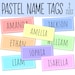 Classroom Name Tags Template Pastel Editable | Printable | Elementary ...