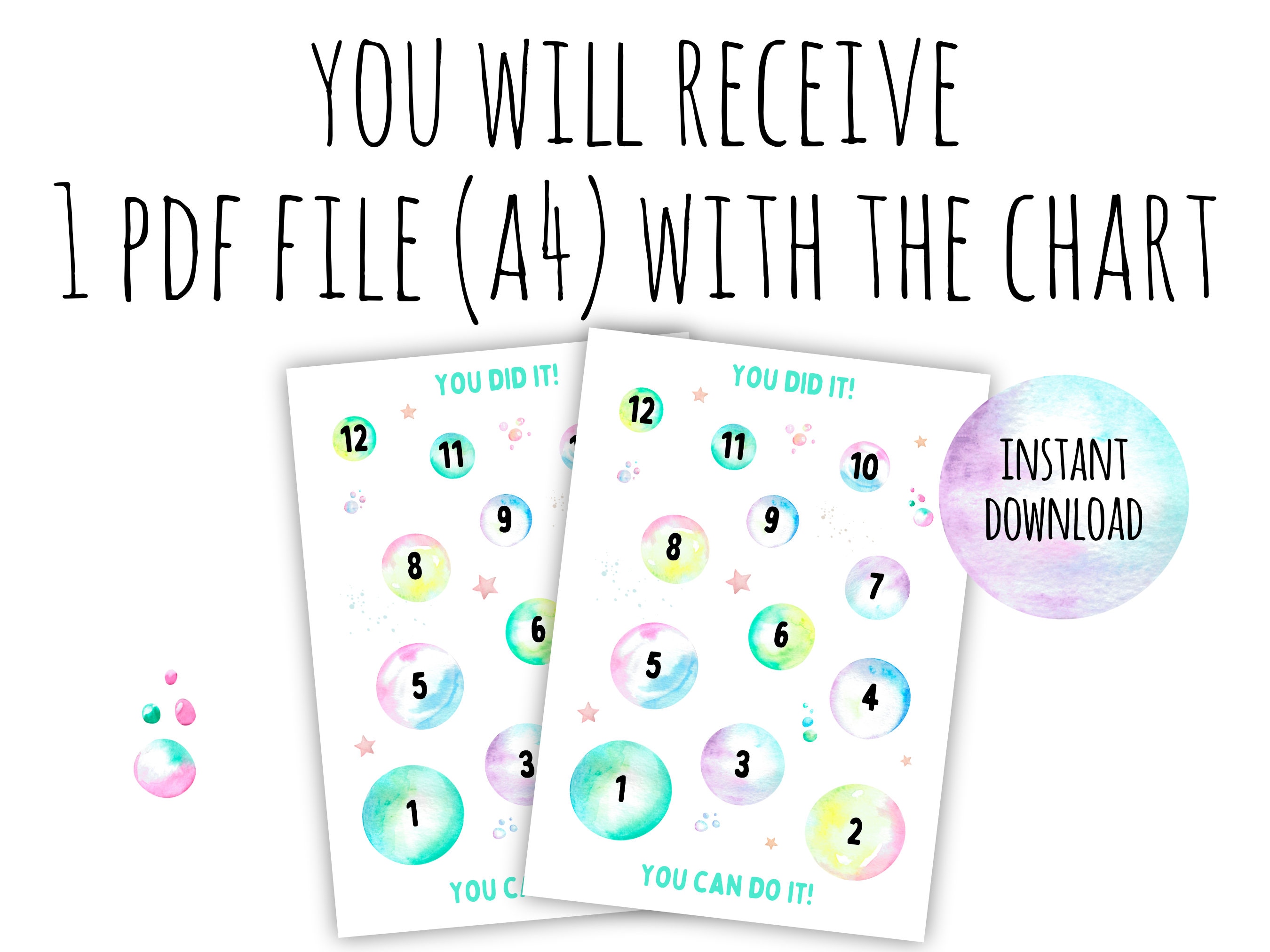 Reward Chart for Kids Printable Potty Chart Toddler Chore Chart Kids ...