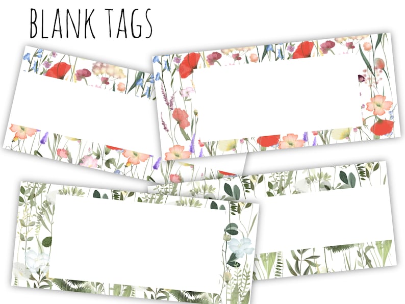 Classroom Name Tags Template Flowers | Editable | Printable ...