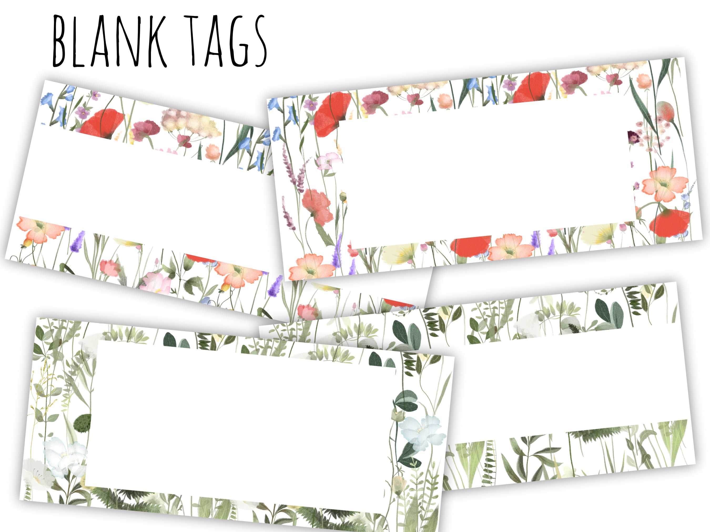 Classroom Name Tags Template Flowers | Editable | Printable ...