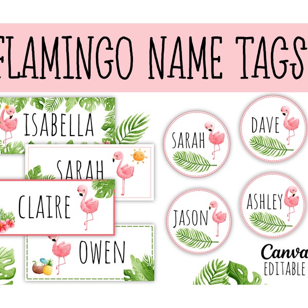 Summer Cubby Name Tags - Etsy