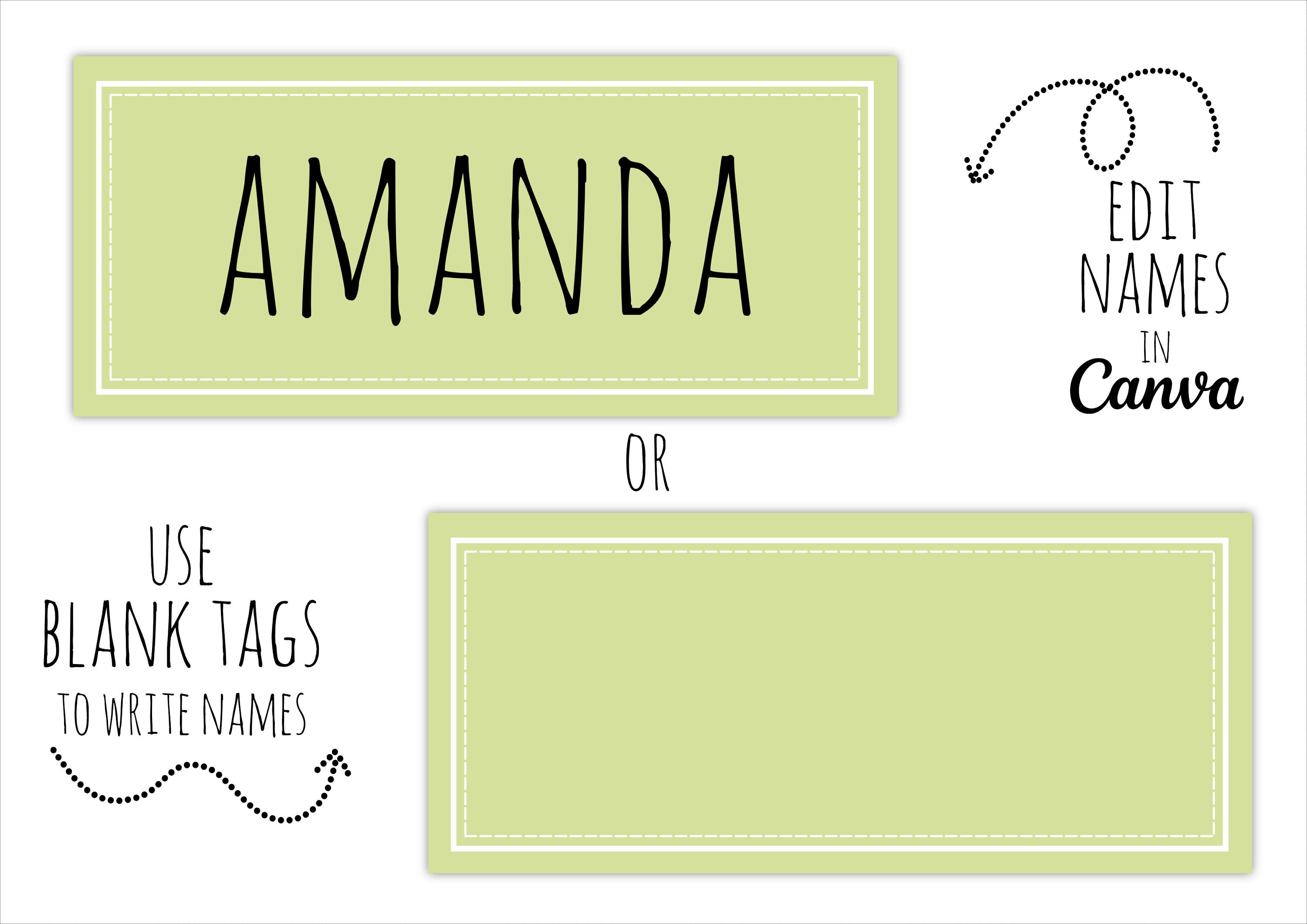 Classroom Name Tags Template Pastel Editable | Printable | Elementary ...