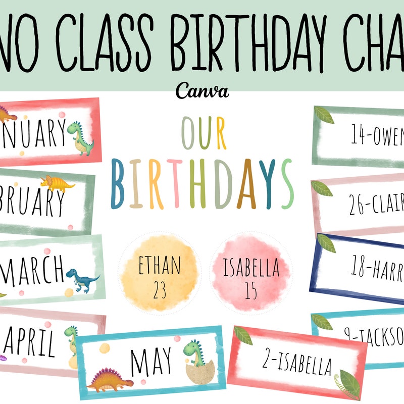 Classroom Birthday Chart - Etsy