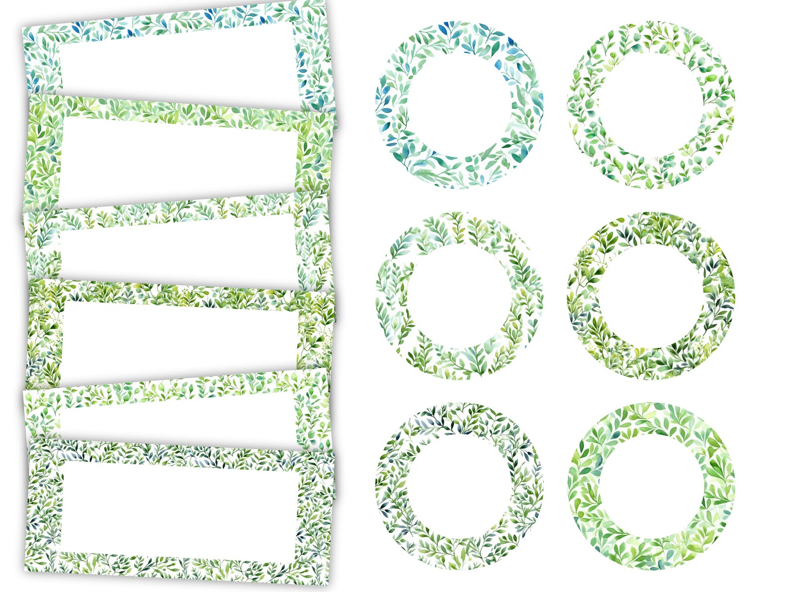 Classroom Name Tags Template Greenery Botanical Leafy Editable ...