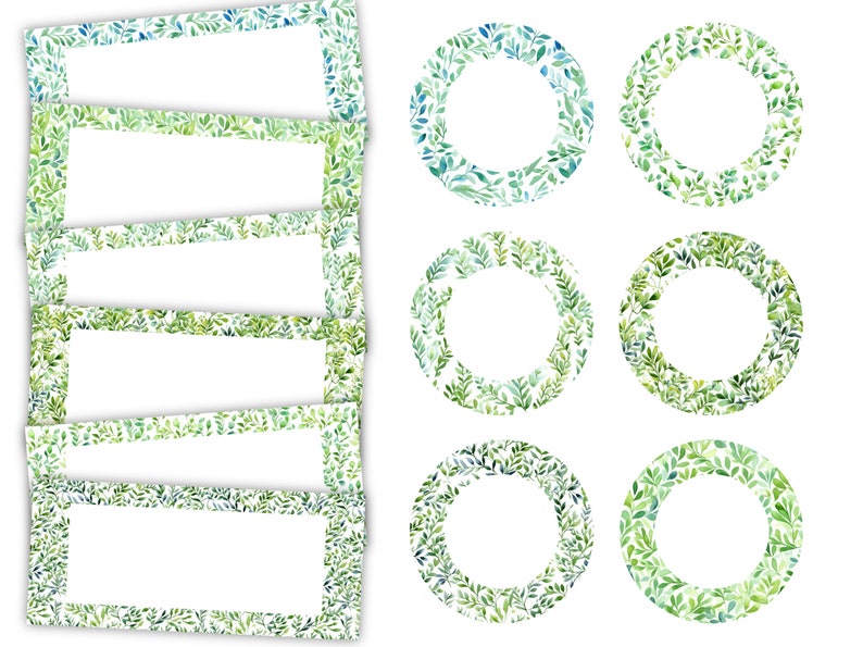 Classroom Name Tags Template Greenery Botanical Leafy Editable ...