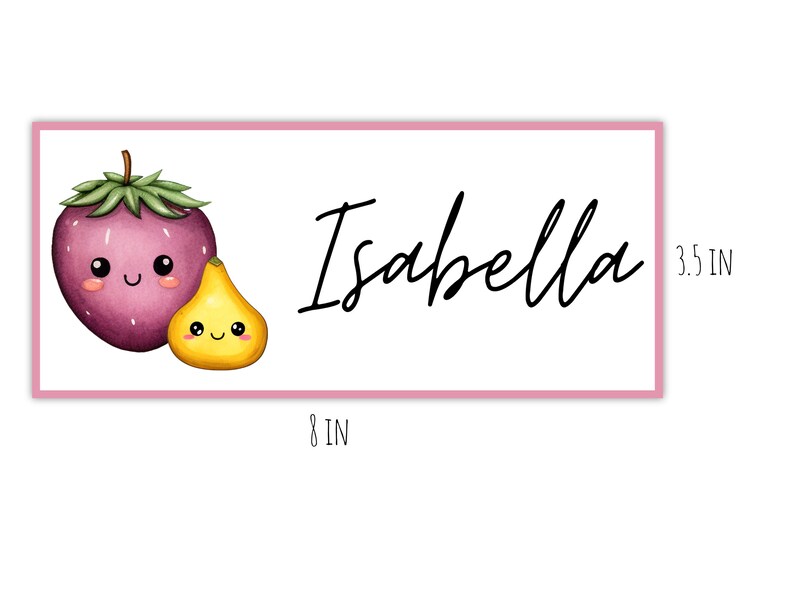 Classroom Name Tags Template Spring Fruit Editable | Printable ...