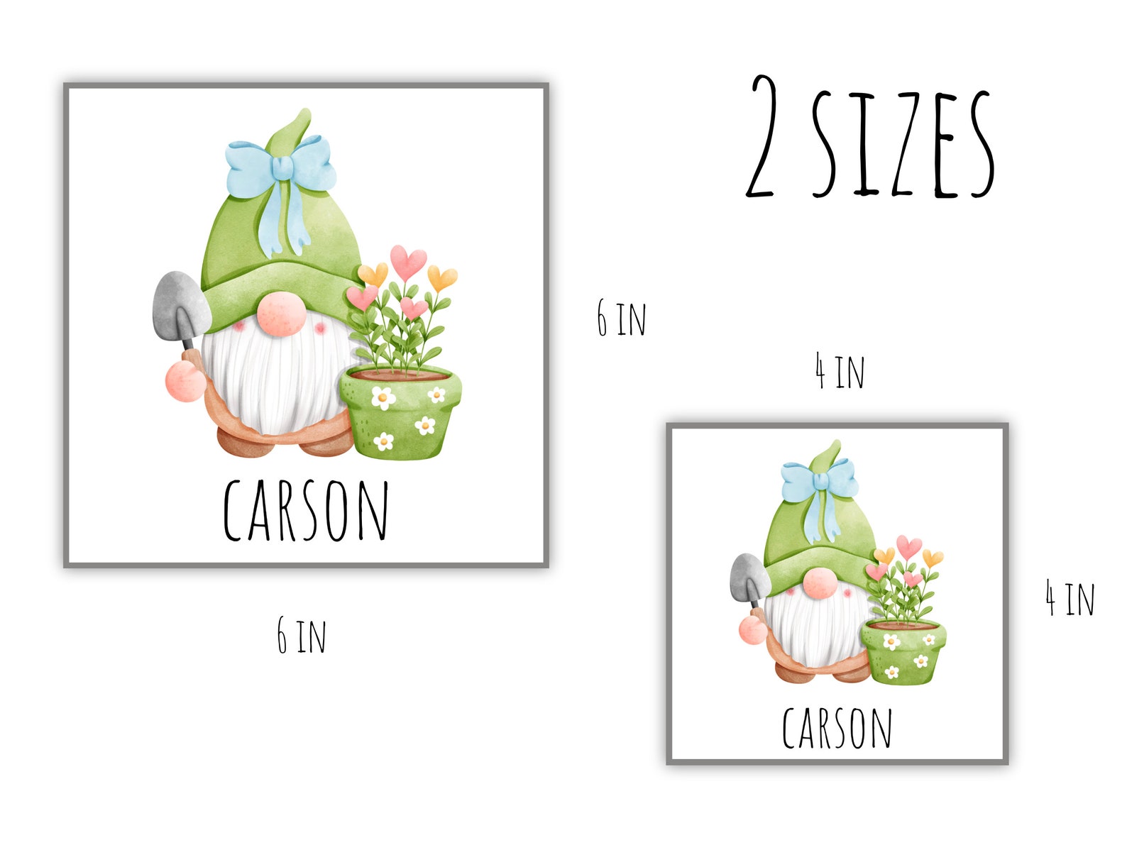 Spring Gnomes Name Tags Template Classroom Editable | Printable ...