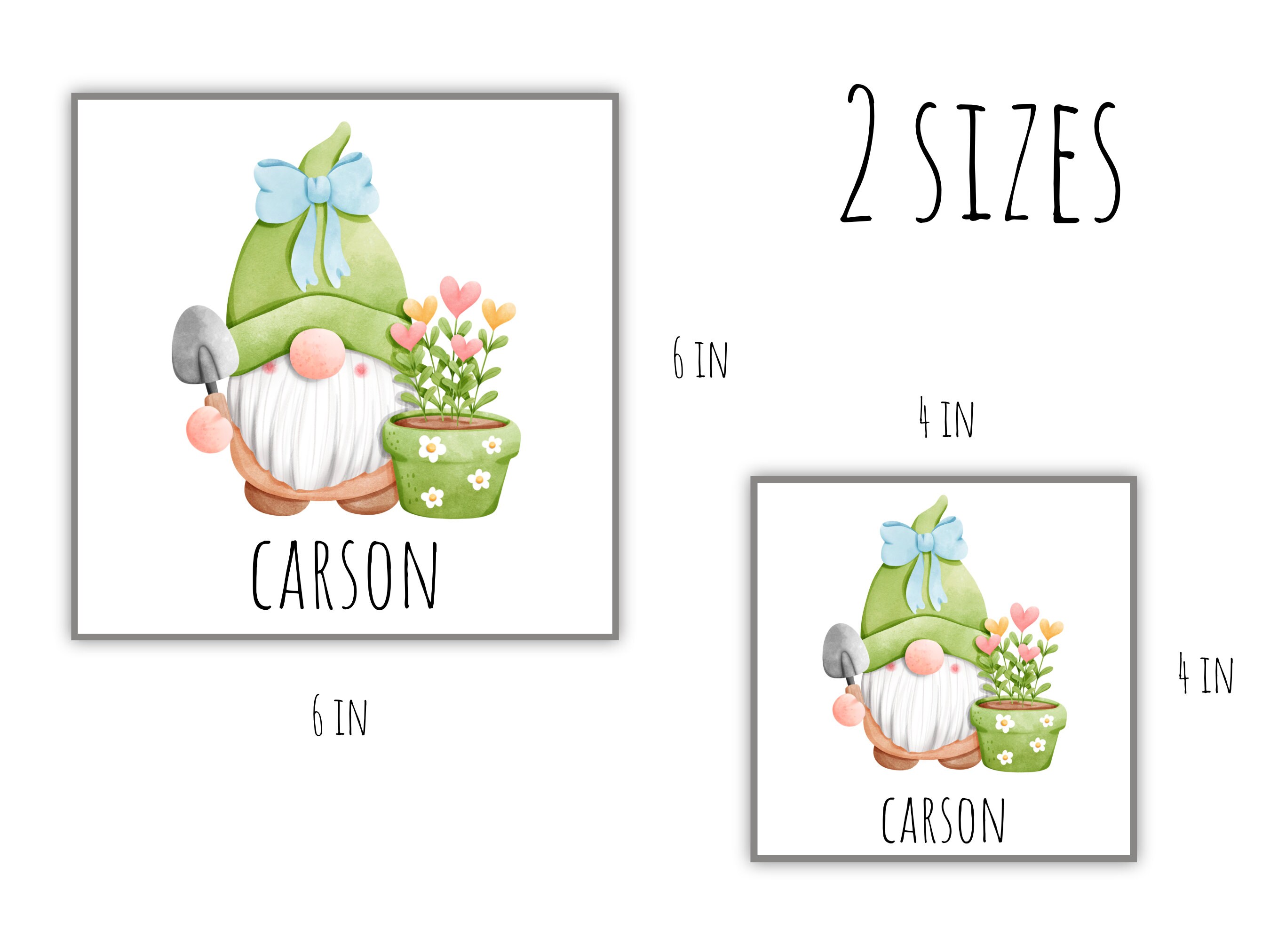 Spring Gnomes Name Tags Template Classroom Editable | Printable ...