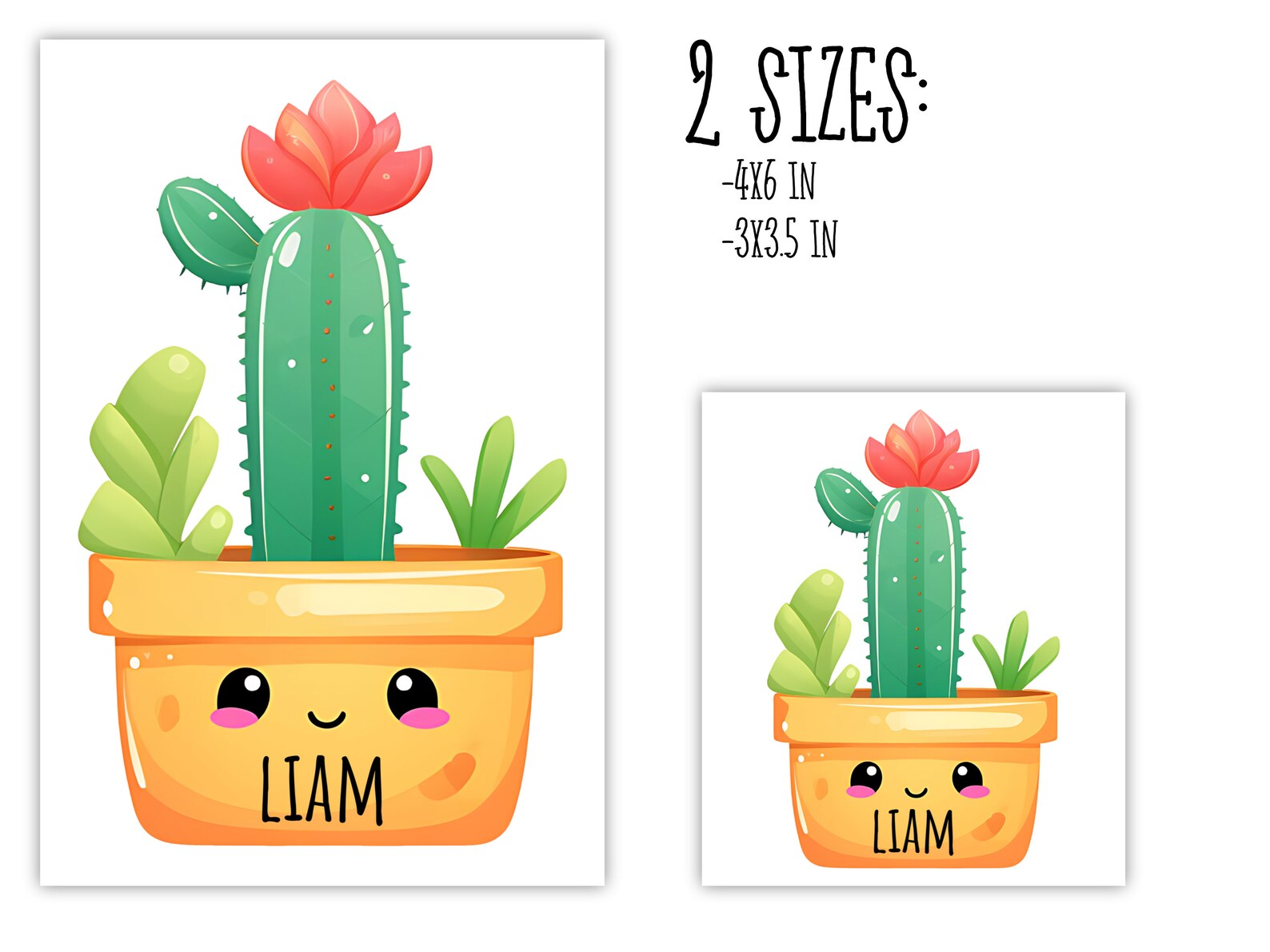 Classroom Name Tags Template Cactus Succulent Greenery Botanical ...