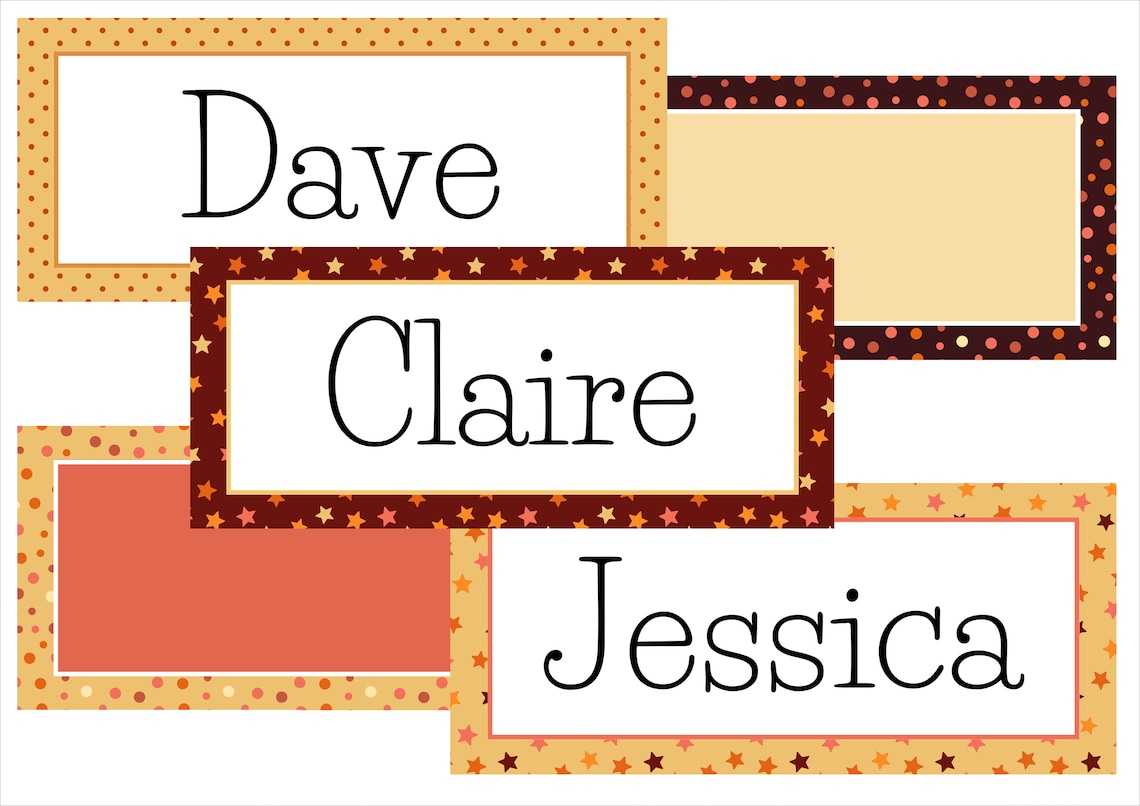 Classroom Name Tags Template Editable | Printable | Elementary School ...