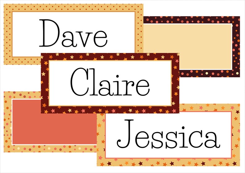 Classroom Name Tags Template Editable | Printable | Elementary School ...