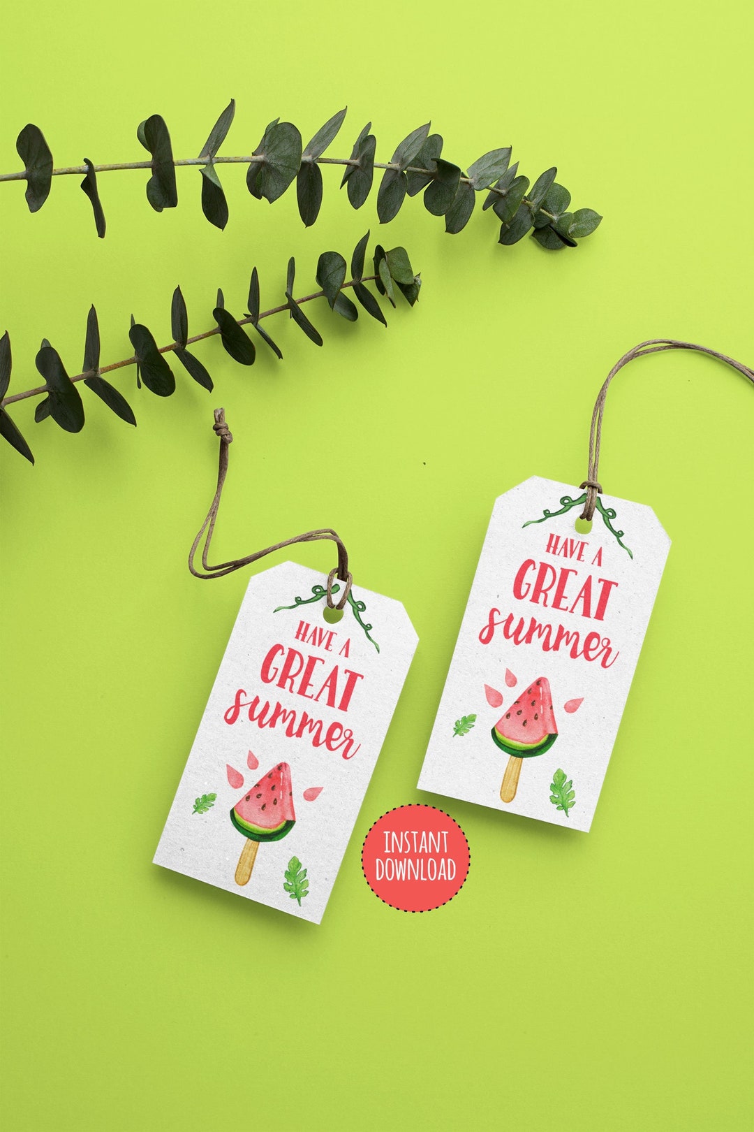 Summer End of School Year Tags | Printable | Party Tags | Last Day of ...