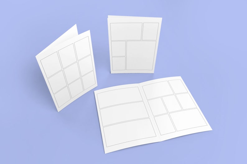 4 Blank Comic Book Templates | Printable PDF | Cartoon Template ...