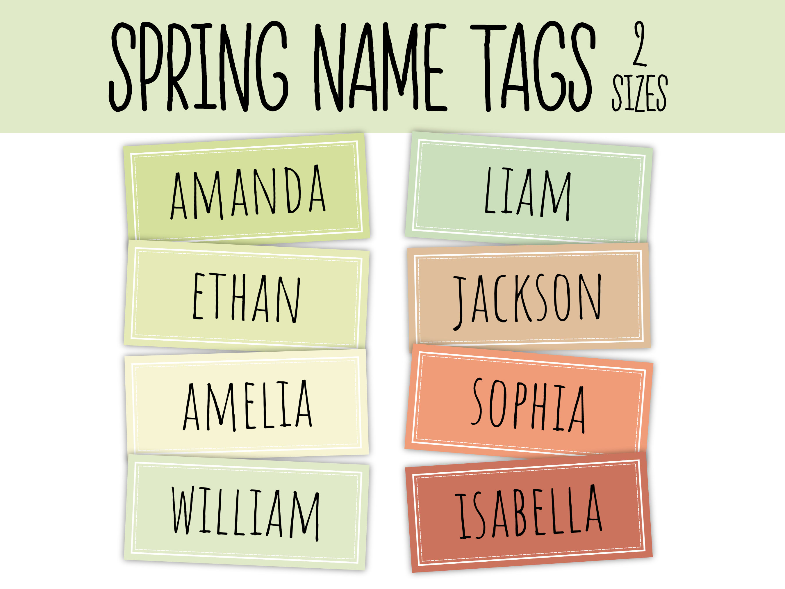 Classroom Name Tags Template Pastel Editable | Printable | Elementary ...