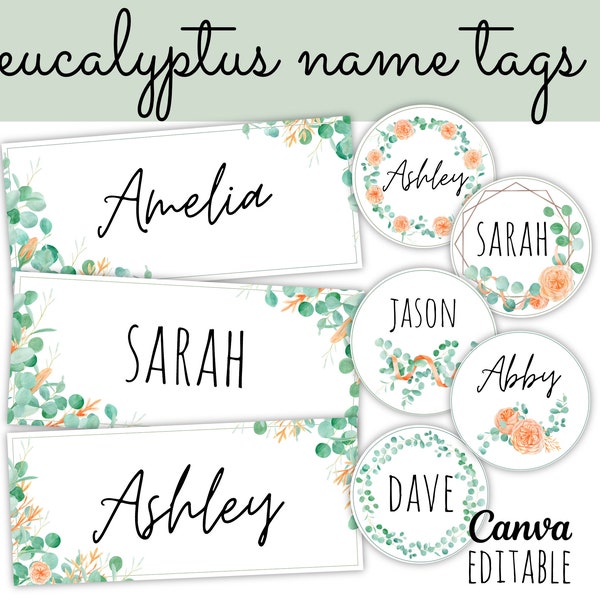 Wooden Name Tags - Etsy