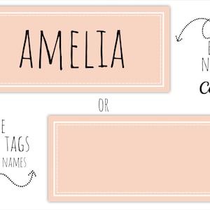 Classroom Name Tags Template Pastel Editable | Printable | Elementary ...