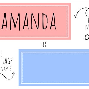 Classroom Name Tags Template Pastel Editable | Printable | Elementary ...