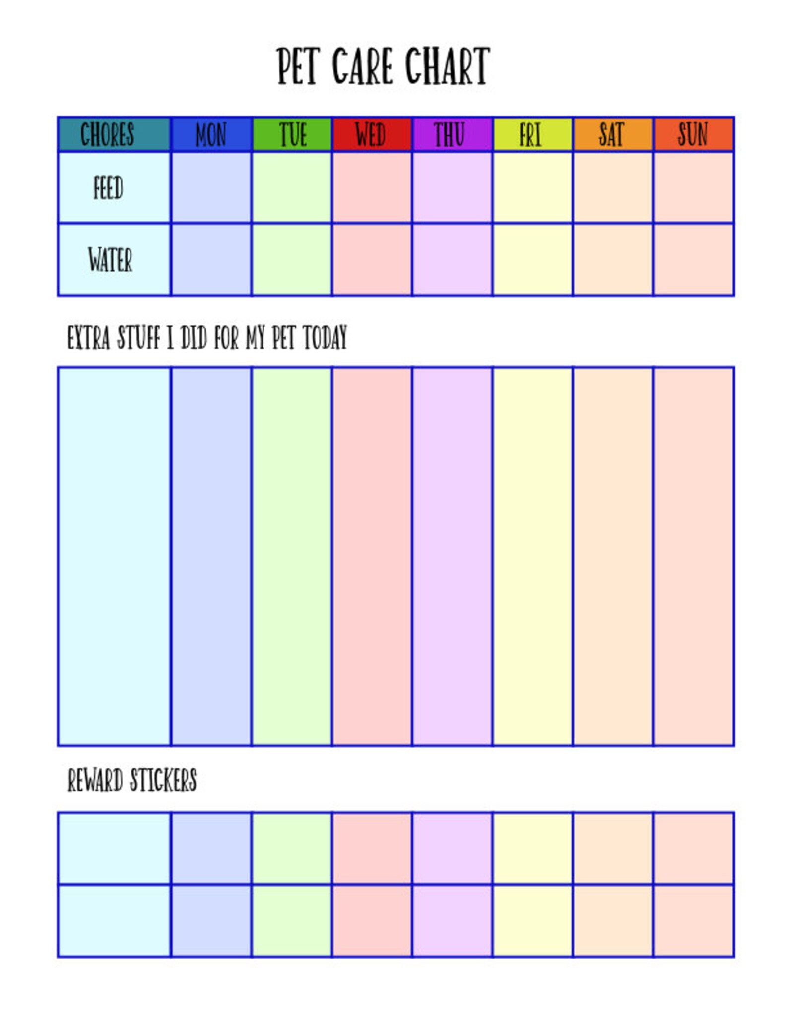 ADHD Planner for Kids | Printable PDF | Instant Download | School Daily ...